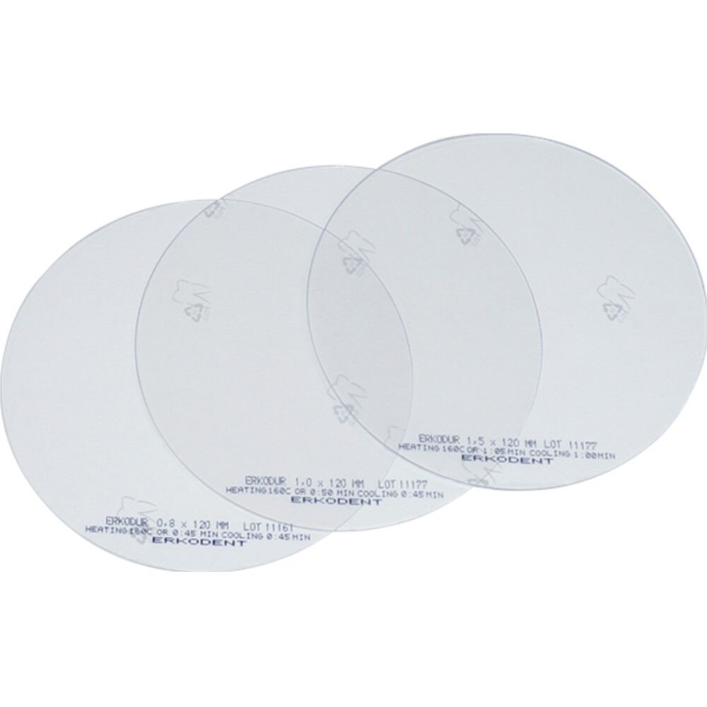 Erkodur Ø 120 mm 0,8 mm clear 1 x 20 kpl — FI1