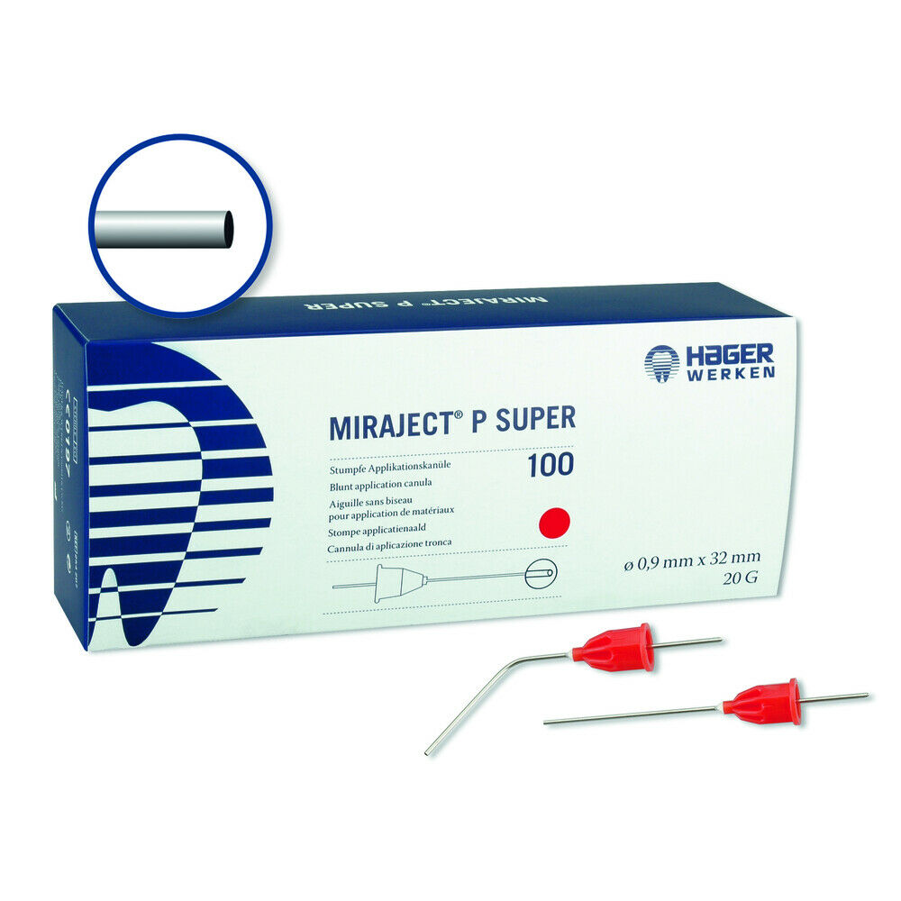 Vientikärki neulalla Miraject P carpule 25mm 21G steriili 100 x 1 kpl — FI1