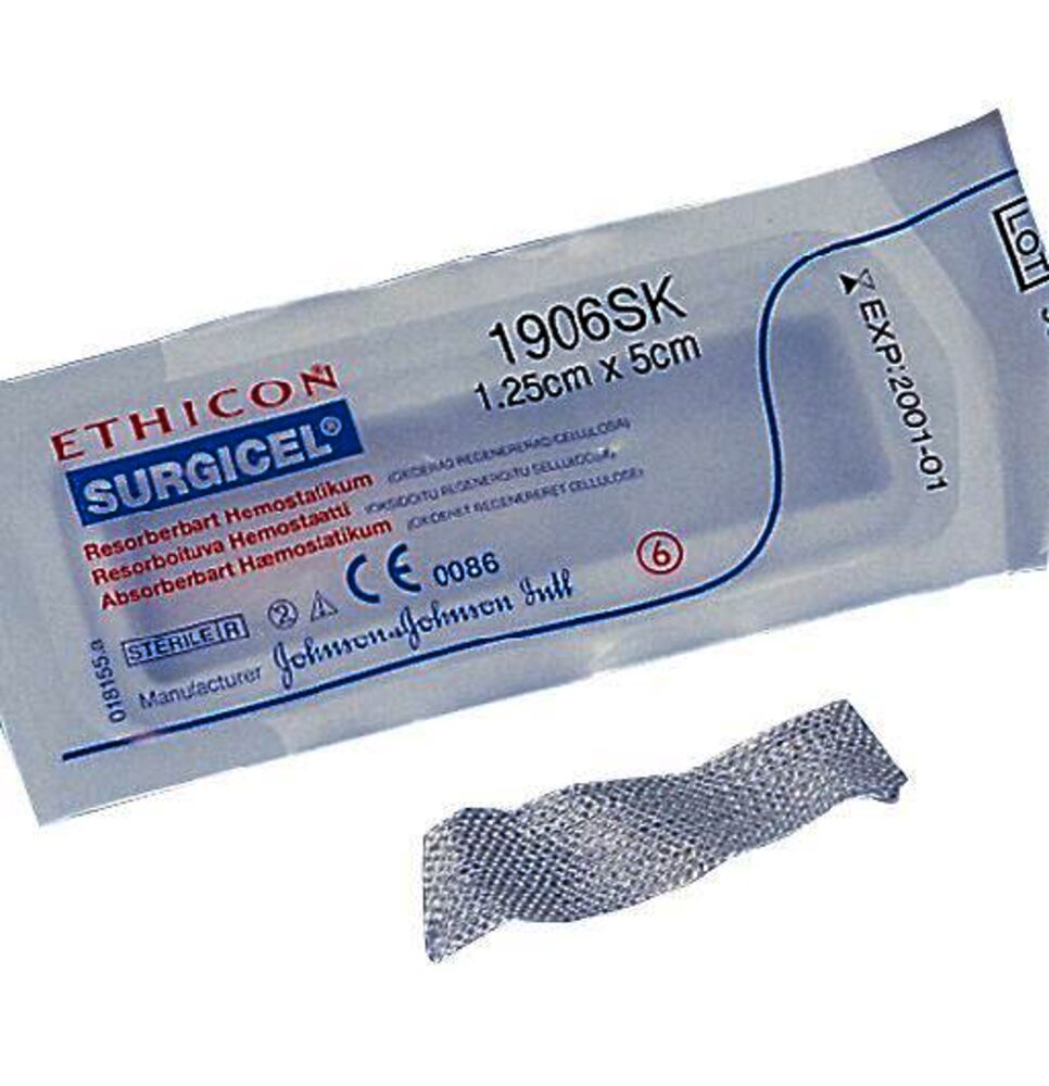 Surgicel Absorbable haemostatic agent - sterile 5 x 7,5 cm pkg of 10 x ...
