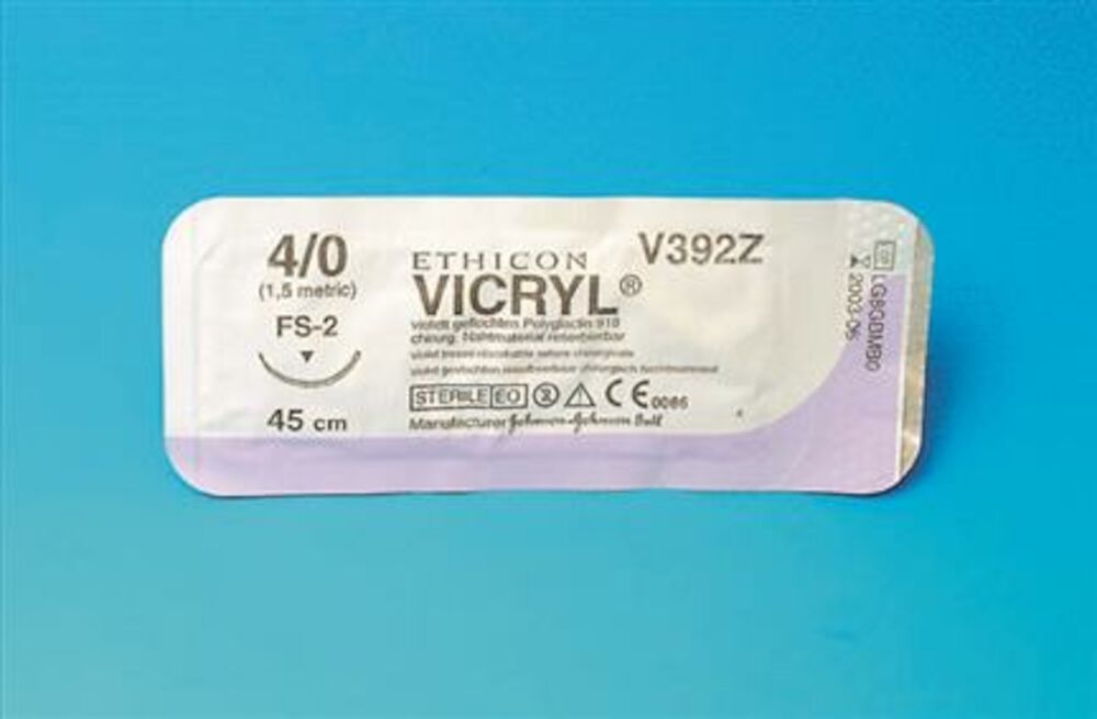 Vicryl 4-0 DA resorboituva 45cm violet 12 x 1 kpl — FI1