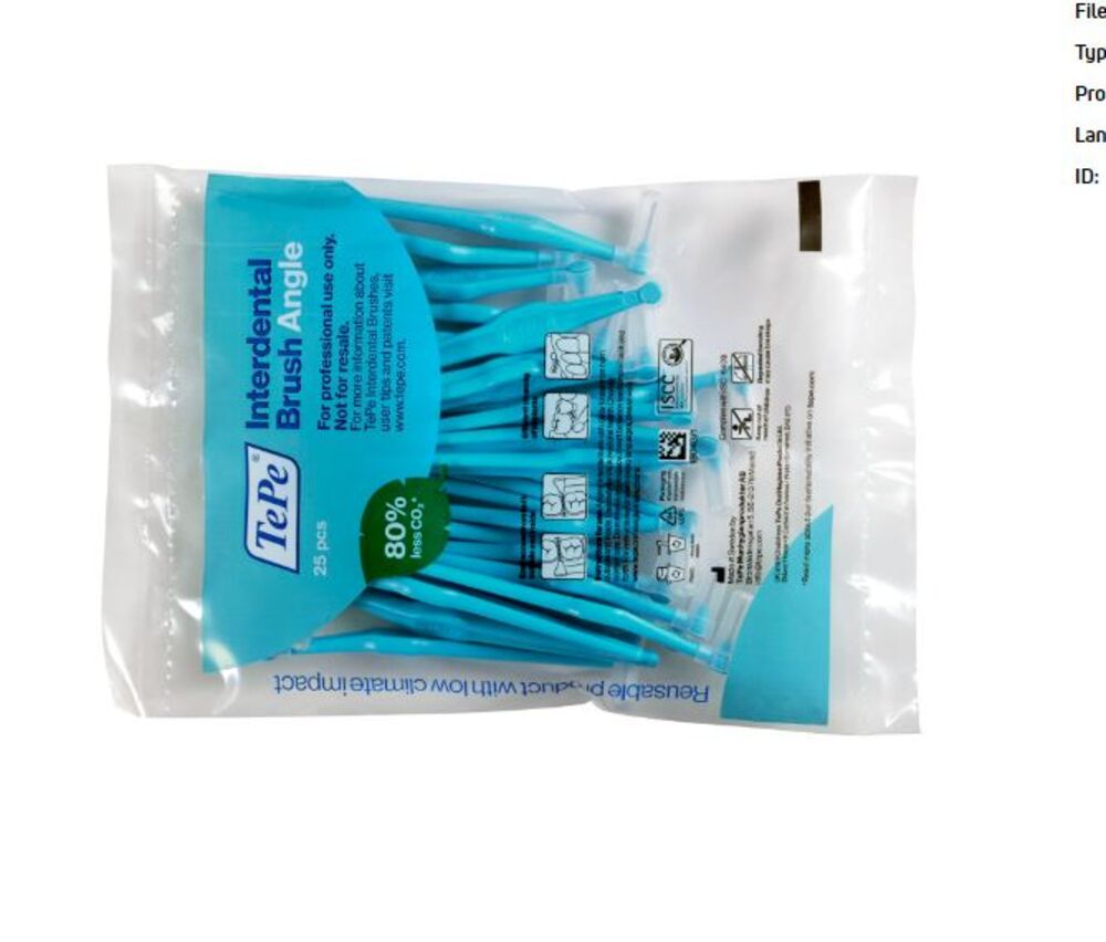 Tepe Angle Hammasväliharja 0,6mm sininen 1 x 25 kpl — FI1