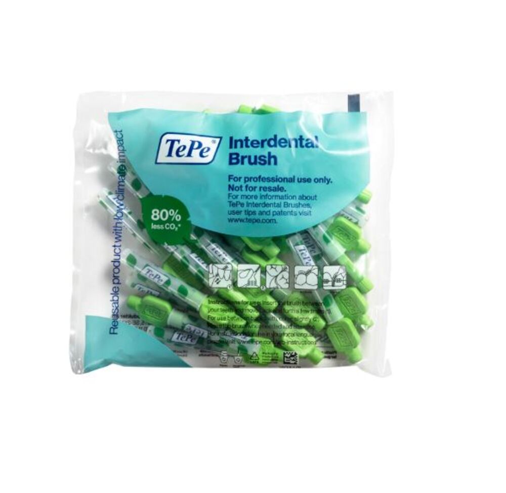 Tepe Hammasväliharja 0,8mm vihreä 1x25 kpl 1 x 25 kpl — FI1