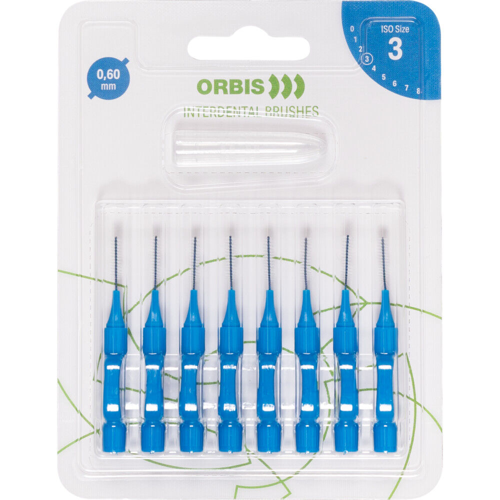ORBIS hammasväliharja 0,6 sininen 10 x 8 kpl — FI1